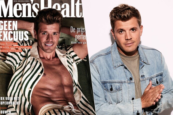 Jaap Reesema toont trots zijn sixpack en gaat halfnaakt op de cover ...