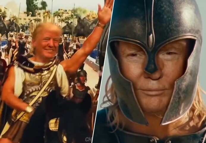 KIJK. Trump als superheld, bokslegende en gladiator die Amerika moet ...