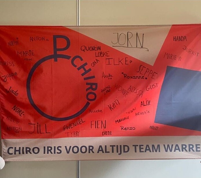 Vlag van overleden Warre (14) gestolen op kamp van Chiro Iris uit ...