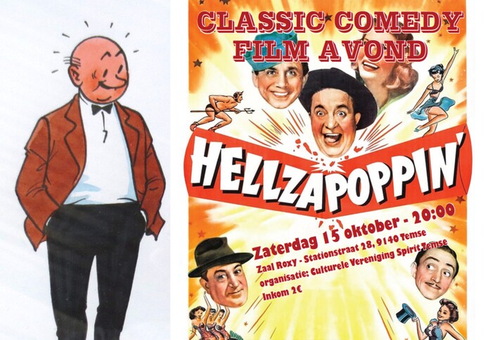 Classic Comedy Film Avond toont prent waar Willy Vandersteen mosterd ...