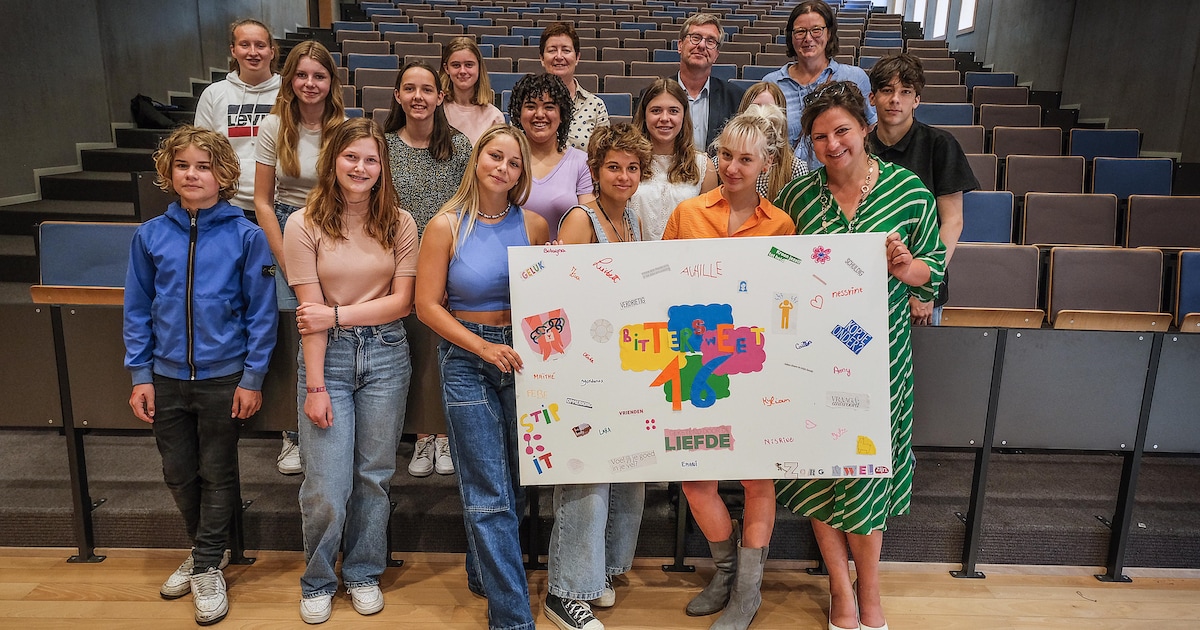 Anna Verheyen en haar cast op bezoek bij Sint-Paulusschool campus ...