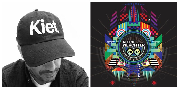 Tom Hautekiet (50), die 20 jaar de affiches voor Rock Werchter maakte ...