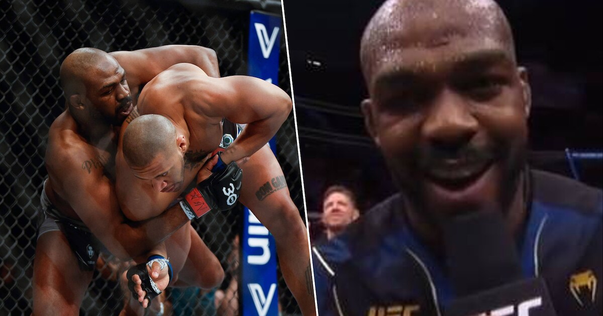 Wát een rentree: MMA-legende Jon Jones vernedert Gane na 124 tellen in ...
