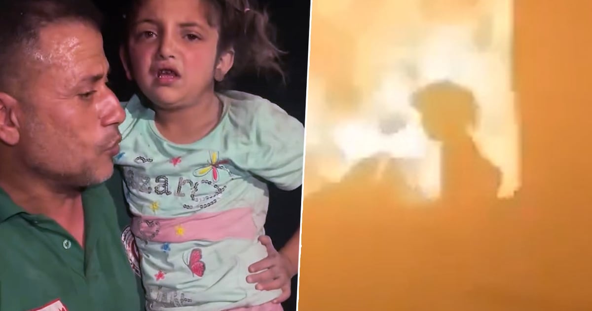 KIJK. Ward (5) strompelt uit vuurzee na Israëlisch bombardement op ...