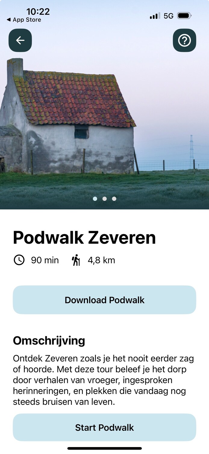 Zeveren is eerste dorp met een eigen ‘podwalk’: “Al wandelend ontdek je ...