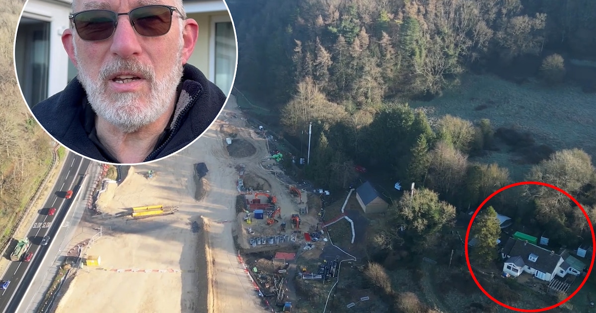 Aanleg snelweg maakt woning Britse Brian (69) onbereikbaar, dus ‘krijgt ...