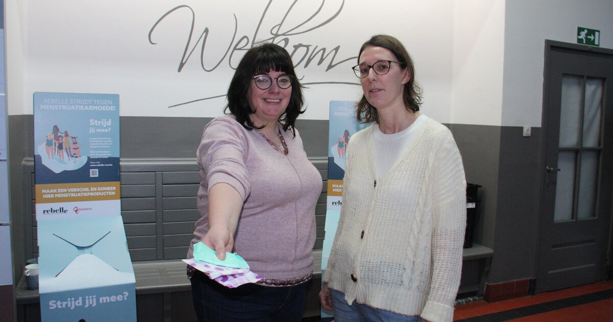 GO!Atheneum Diksmuide zamelt maandverbanden en tampons in voor zijn leerlingen | Diksmuide | HLN.be