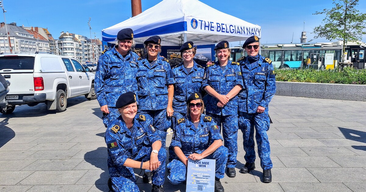 Vrouwelijke militairen nemen station Oostende over: “De zee zit in mijn ...