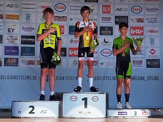 Thorben Van De Keer (12) is Vice-Belgisch kampioen wielrennen | Erpe ...