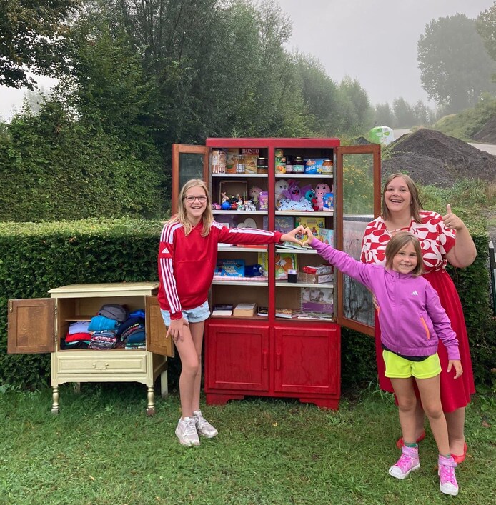 Buurtkast op Schare in Boekhoute: “Neem wat je kan gebruiken, geef wat ...
