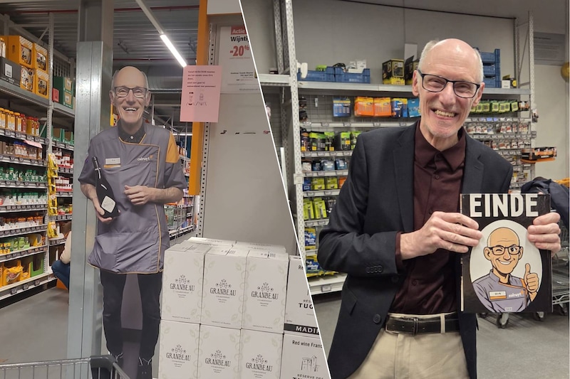 Colruyt Beveren zwaait wijnadviseur Dirk op ludieke manier uit: “Wie ...