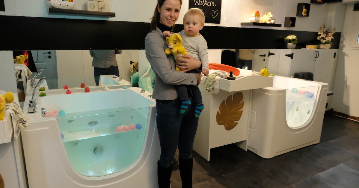 Larissa (28) opent spa voor baby’s in haar garage: “Hiervoor was het ...