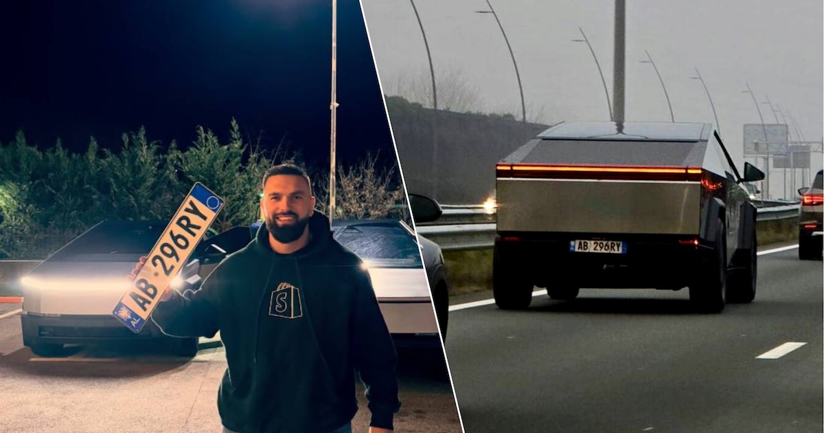 Tesla Cybertruck maakt onverwacht debuut op Belgische wegen in Lanaken ...