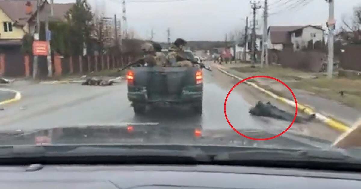 Rusland beweert dat beelden van lijken in Boetsja “hoax” zijn en dat ...