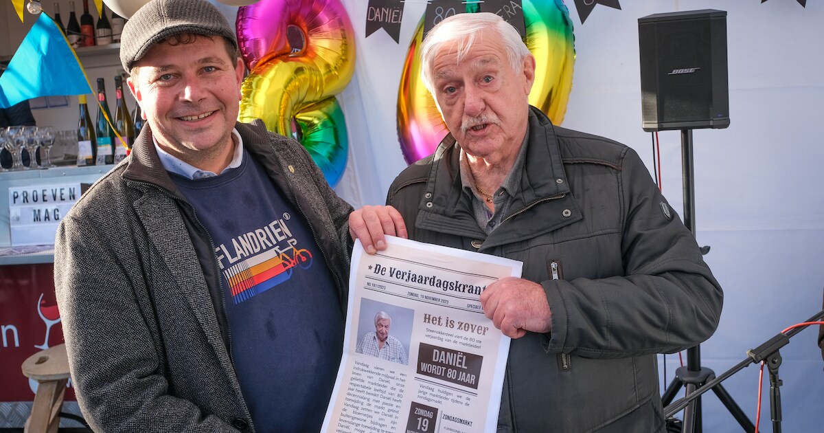 Al 38 jaar is Daniël marktleider en nu zet gemeente hem in bloemetjes ...