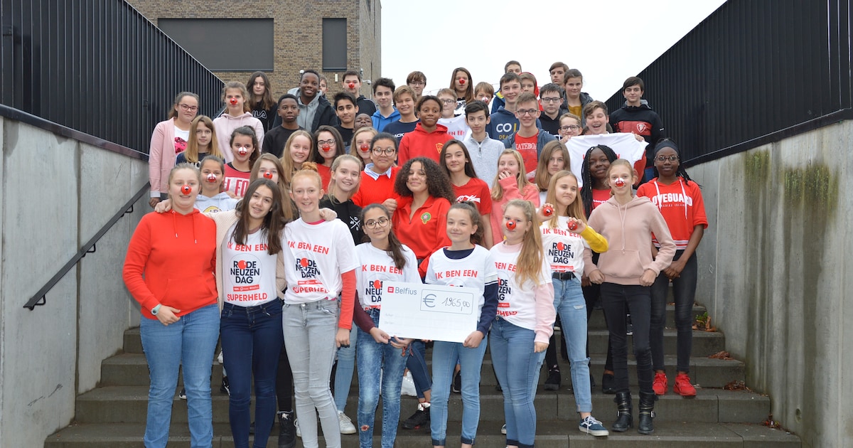 Leerlingen Middenschool zamelen 1.960 euro in met Rode Neuzen | Regio ...