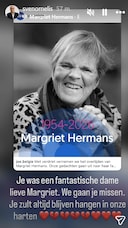 Bekend Vlaanderen reageert op het overlijden van Margriet Hermans ...
