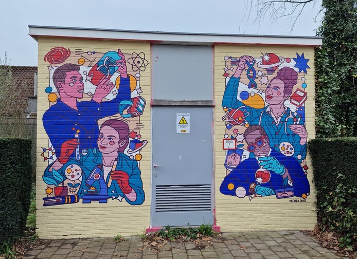 De mooiste elektriciteitscabine van Gent vind je vanaf nu in Zwijnaarde ...
