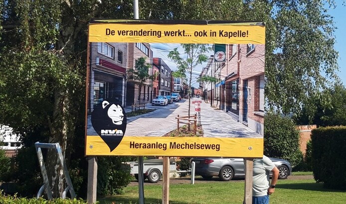 Lokale N-VA-afdeling lanceert precampagne met opvallende affiches ...