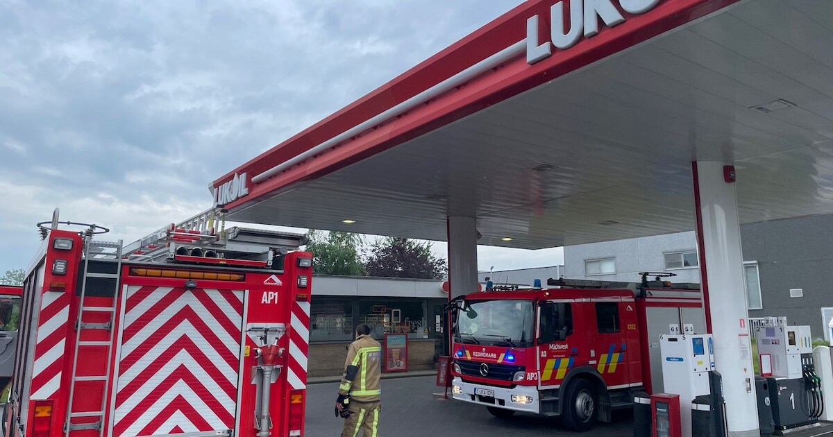 Uitbaatster zet per ongeluk tankshop Lukoil onder de rook | Izegem | HLN.be