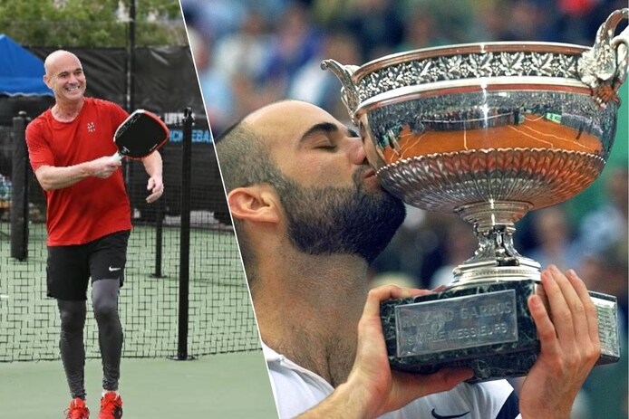 Opvallende comeback op de US Open: voormalig toptennisser Andre Agassi ...