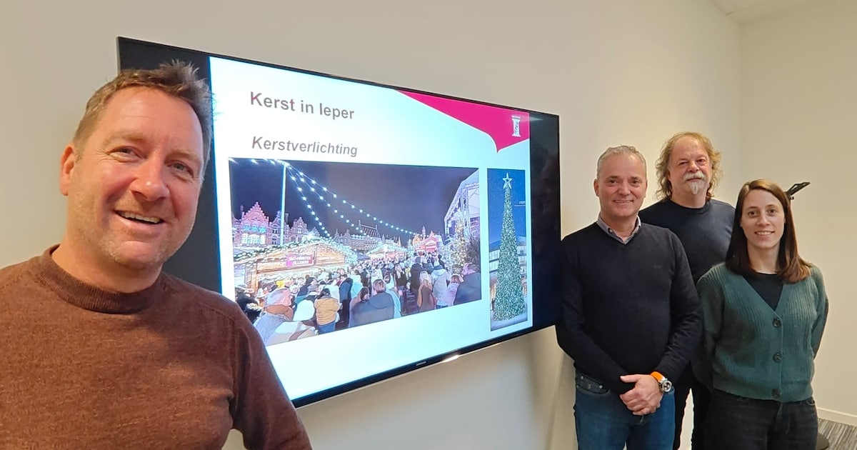 Geen reuzenrad meer in Ieper, maar wél een 21 meter hoge 3D-kerstboom ...
