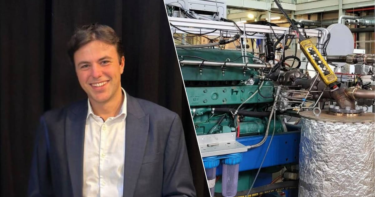 Matthijs (23) genomineerd voor award met omgebouwde scheepsmotor: “Van ...