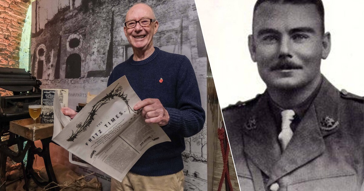 Nick Roberts (87) terug op de plek waar zijn grootvader Frederick ...