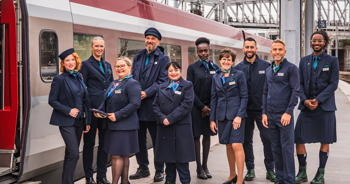 Eurostar stelt nieuwe uniformen voor, met ook rokken voor mannen: “De ...