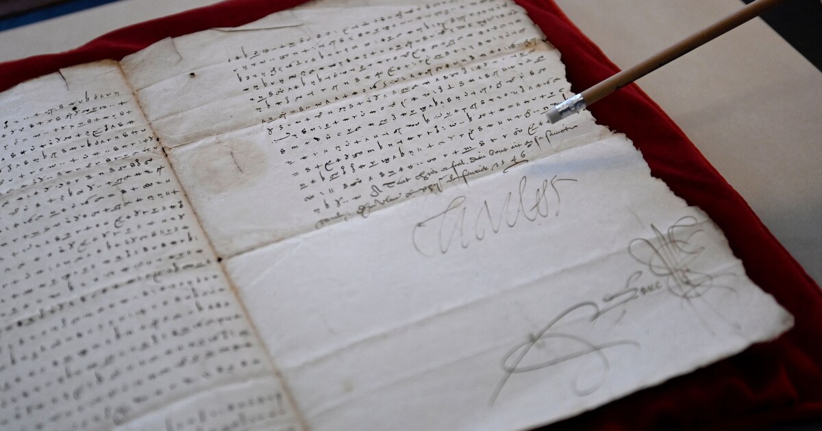 Gecodeerde brief van keizer Karel V na vijf eeuwen eindelijk ontcijferd ...