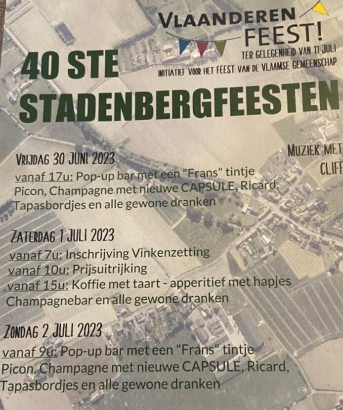 Stadenbergfeesten in Frans jasje | Staden | hln.be