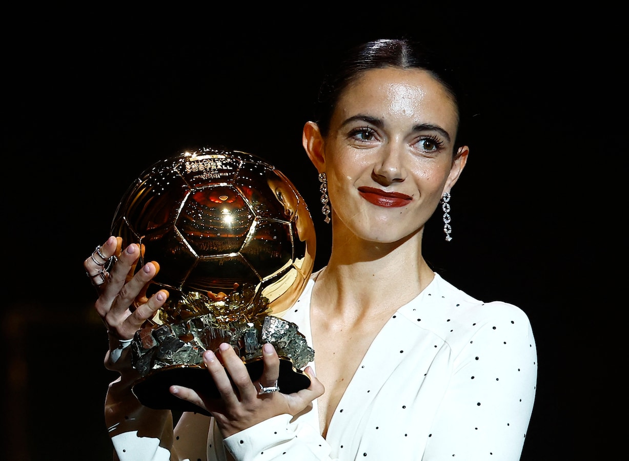 Barcelona-ster Aitana Bonmati wint voor het tweede jaar op rij Ballon d ...