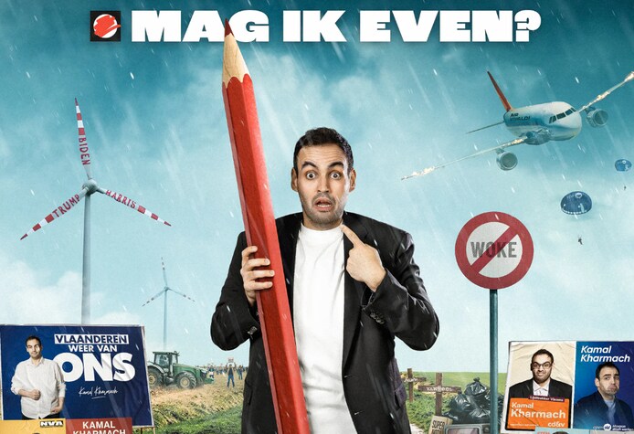 Kamal Kharmach keert terug met eindejaarsconference ‘Mag ik even? 2024.’ | Showbizz | hln.be