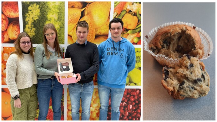 Normaal gaat perskoek bij het afval, nu maken studenten er gezonde ...