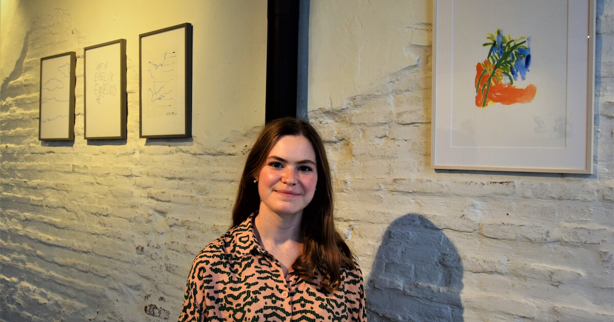 Lisa (21) cureert eerste expo in ‘Met Tijd en Boterhammen’ | Lokeren ...