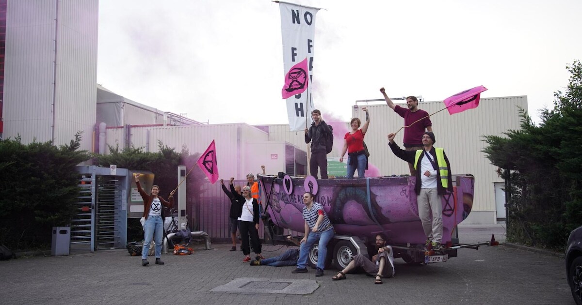 Actievoerders Extinction Rebellion Animal blokkeren ingangen van ...