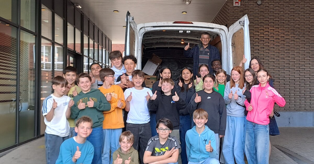 Eerstejaars Broederschool zamelen spullen in voor VLOS: “Hulpactie is ...