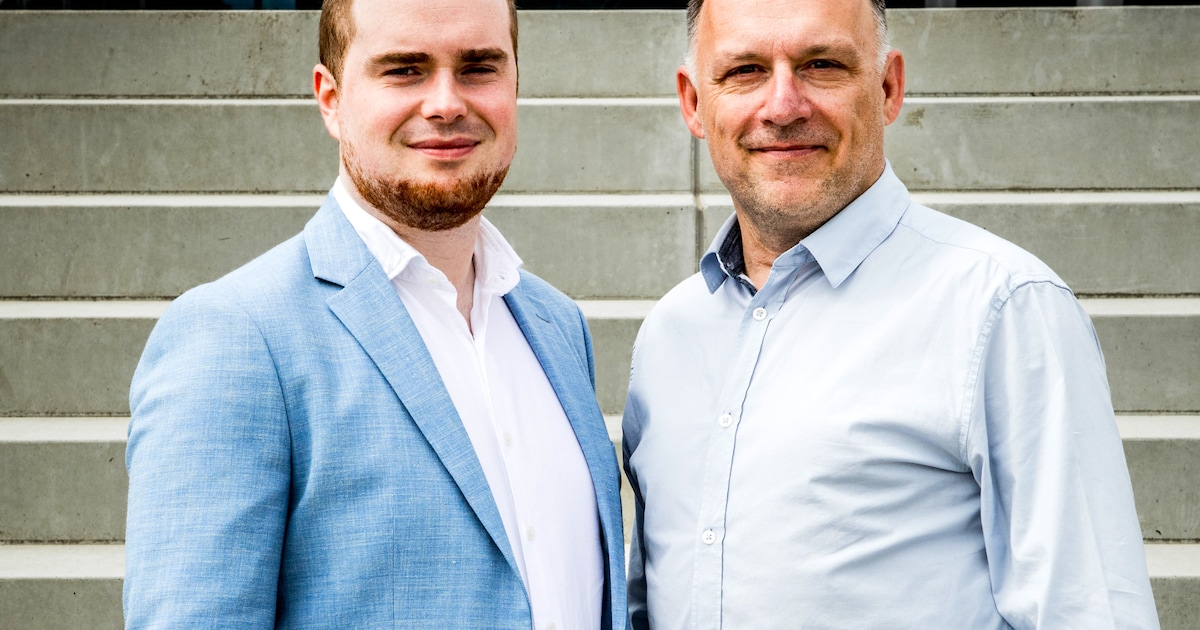 Voorzitter Tim Van Merhaeghe en bestuurslid Wouter Doclo zijn nieuw op de lijst van N-VA ...