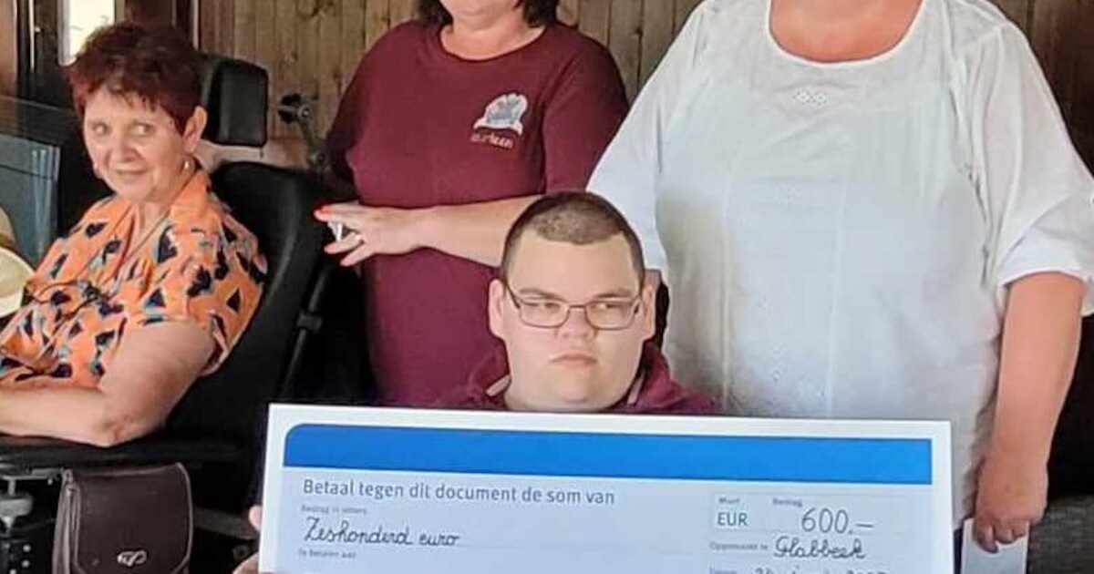 CV de Gildegarde schenkt cheque aan goed doel | Glabbeek | HLN.be