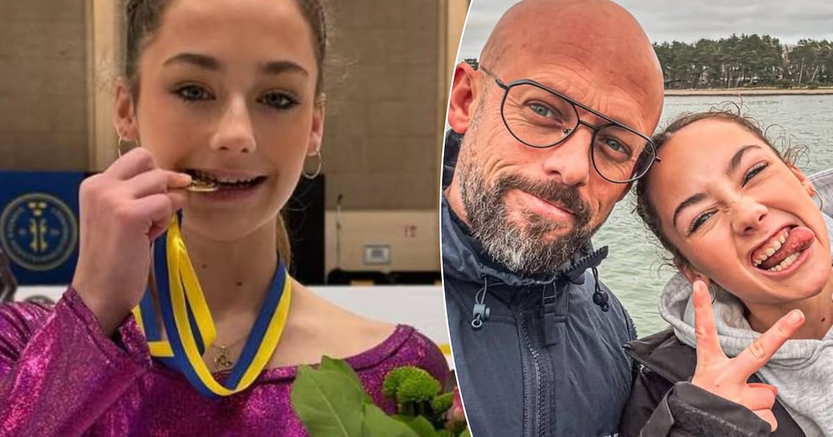 Nora Coppens is Zweeds kampioene kunstschaatsen voor junioren, papa ...