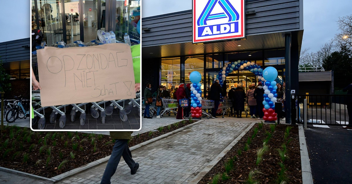 Nu al twintig winkels gesloten nadat Aldi ook op zondag wil openen: “Er ...