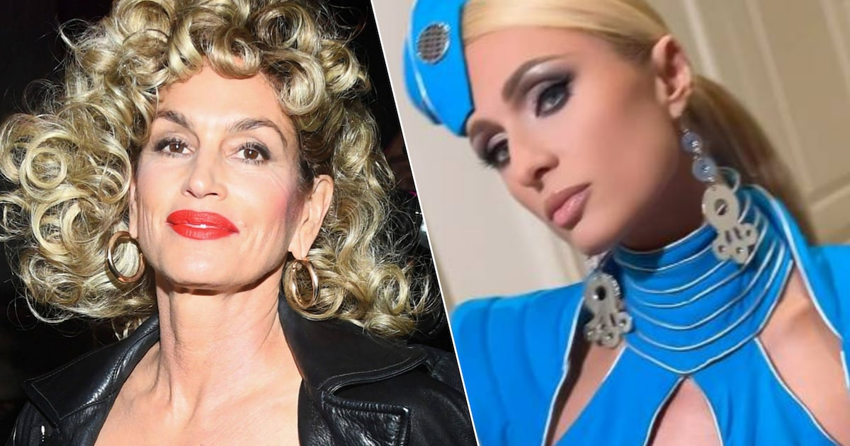 CELEB 24/7. Cindy Crawford als Sandy in ‘Grease’ en Paris Hilton als ...