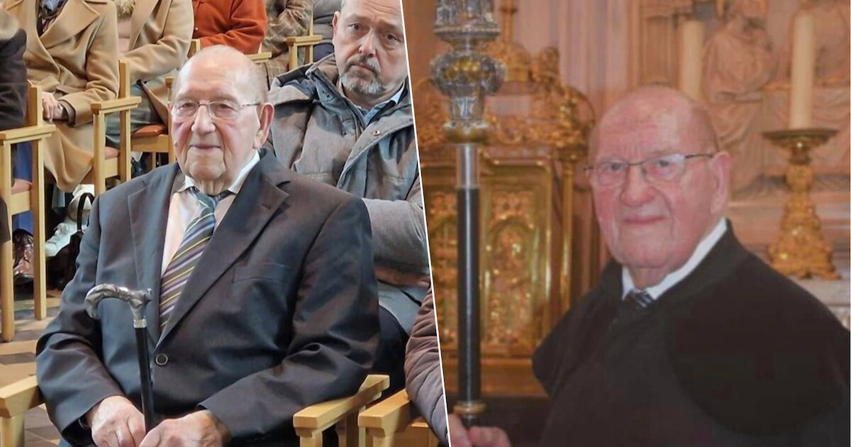 Roger (96), ooit oudste kerkbaljuw van het land, krijgt afscheid waar ...