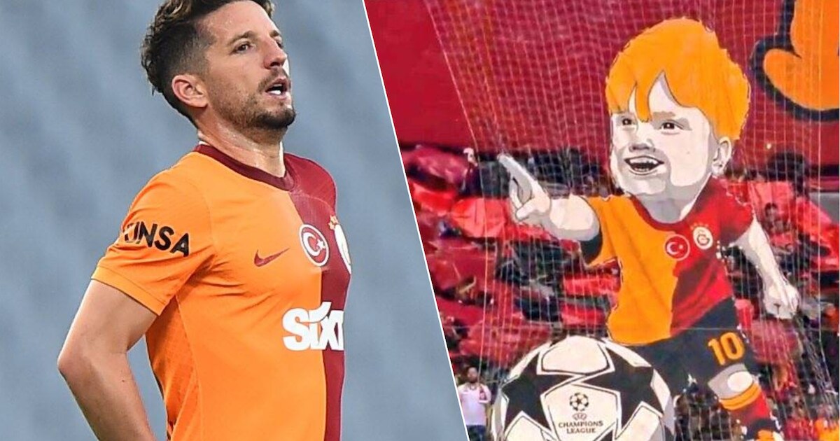 Tifo met Ciro Mertens (2) werkt niet inspirerend: Galatasaray nog niet ...
