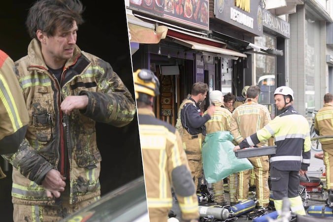 Vlammen vernielen pitazaak in Antwerpen, maar brandweer kan ...