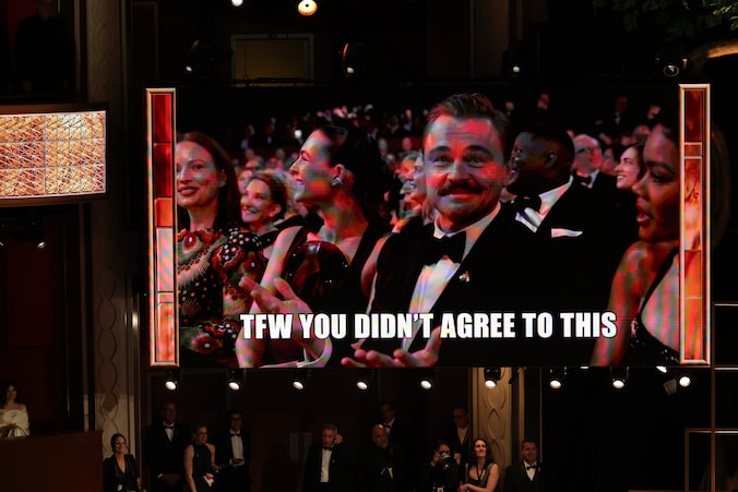 Nieuwe Leonardo DiCaprio-meme live gemaakt tijdens Oscars gaat meteen ...