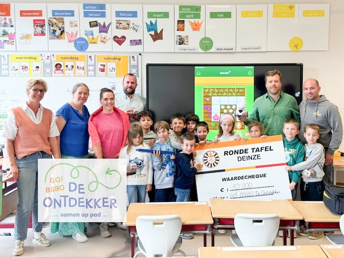 Ronde Tafel Deinze kwam met mooi cadeau naar basisschool De Ontdekker ...