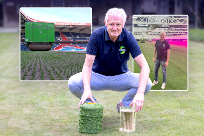 Een grasmat zoals PSG of de WK-stadions? Even Marc (58) bellen: “Reken ...