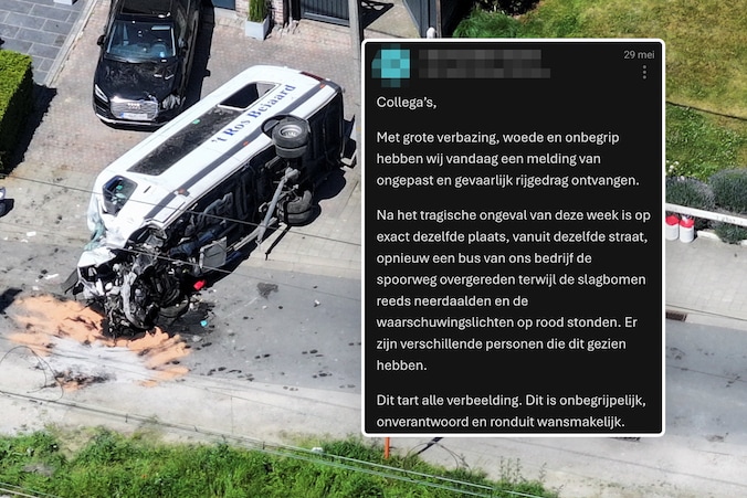 Amper 3 dagen na tragisch ongeval rijdt schoolbus van dezelfde firma ...
