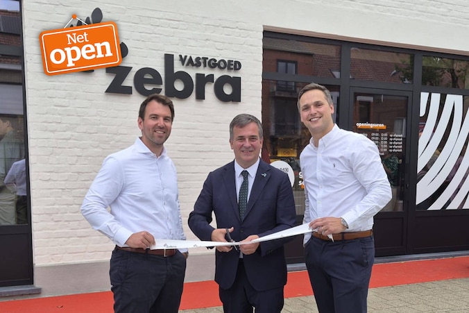 NET OPEN. Café omgeturnd tot immokantoor: Vastgoed Zebra komt thuis in ...